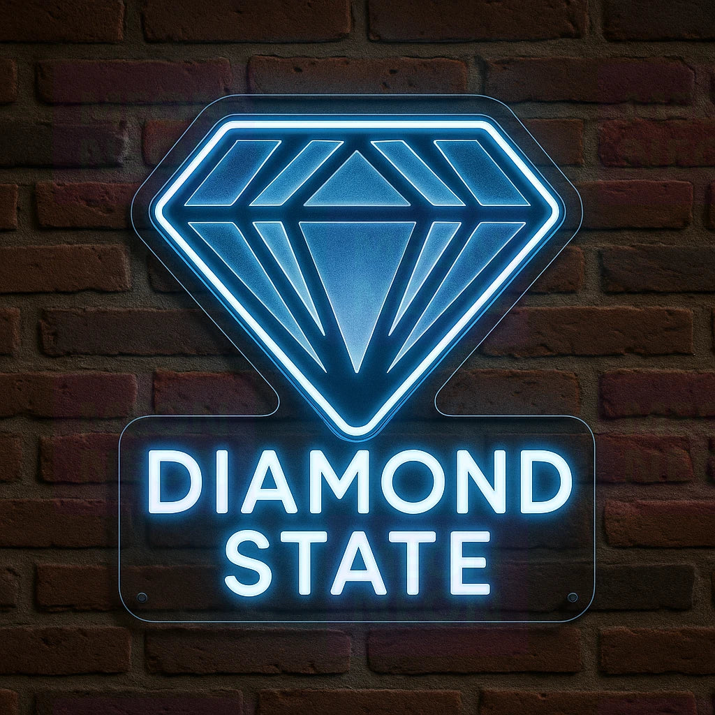 Diamond State LED Neon Sign – MEON NEON