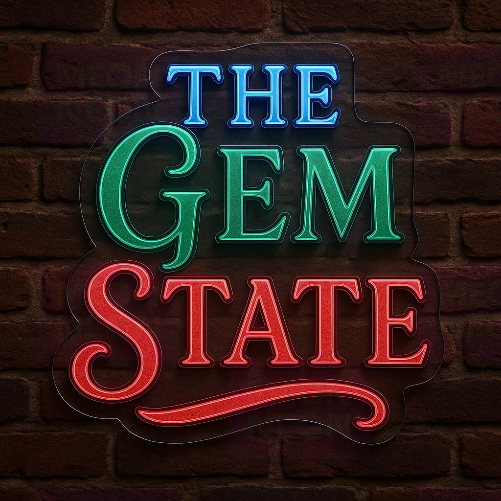 The Gem State LED Neon Sign – MEON NEON