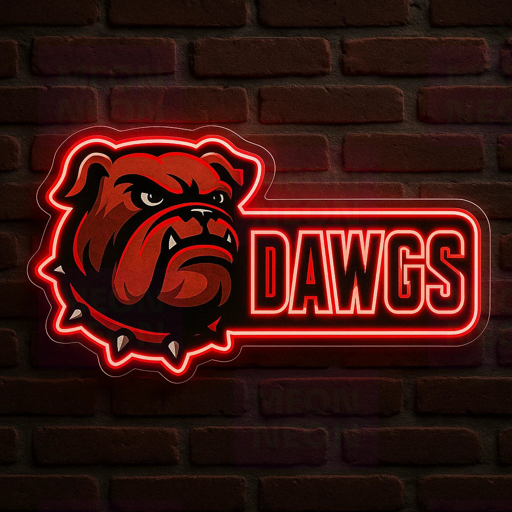 Georgia Dawgs Fan LED Neon Sign – MEON NEON