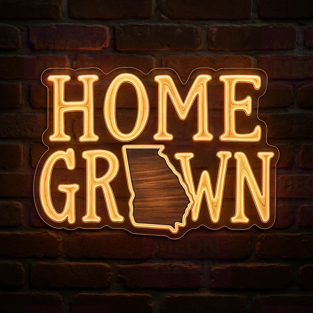 Home Grown Georgia LED Neon Sign – MEON NEON
