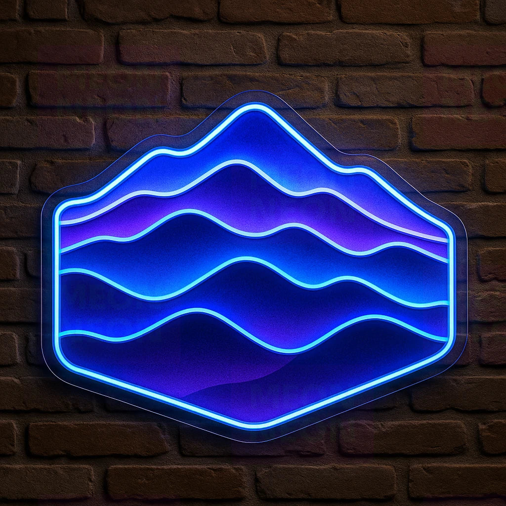 Blue Ridge Mountains LED Neon Sign – MEON NEON
