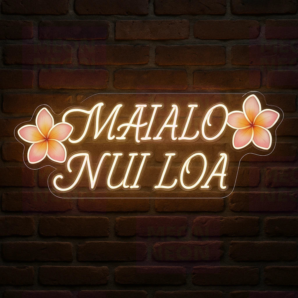 Mahalo Nui Loa LED Neon Sign – MEON NEON