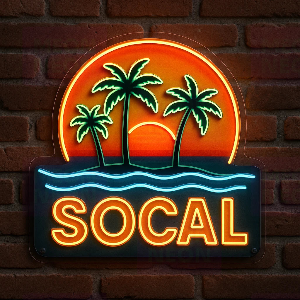 SoCal Beaches LED Neon Sign – MEON NEON
